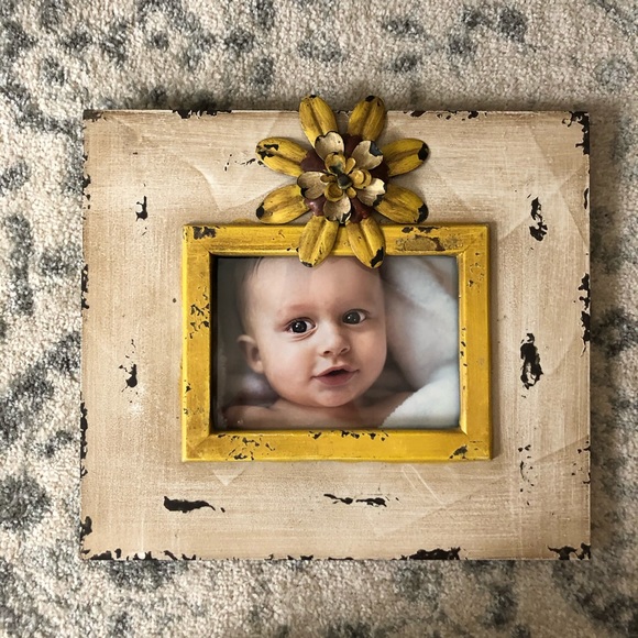 Other | Antique Cream Distressed Photo Frame | Poshmark
